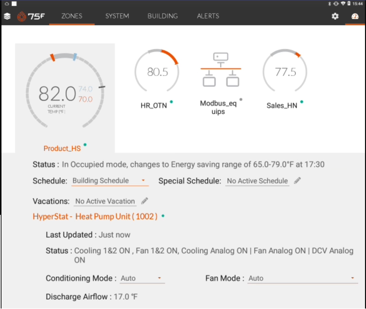 HyperStat Heat Pump Unit (HPU) – 75F Home