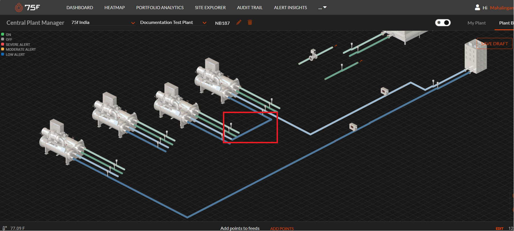 Central Plant with Lead Lag Chillers – 75F Home