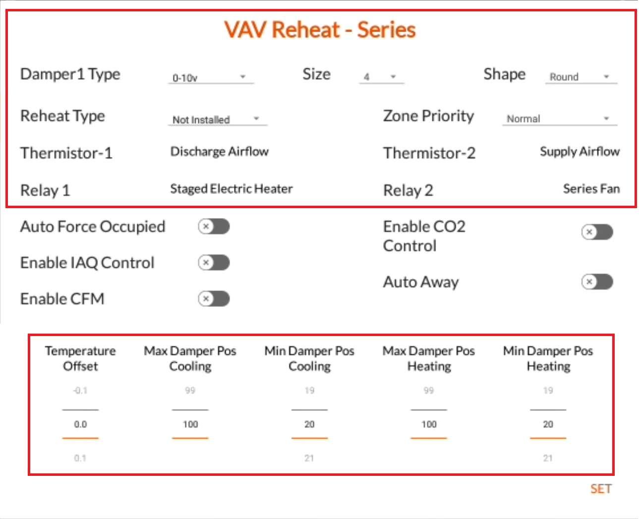 VAV Terminal Profile- Damper Position Calculation & Operation – 75F Renatus