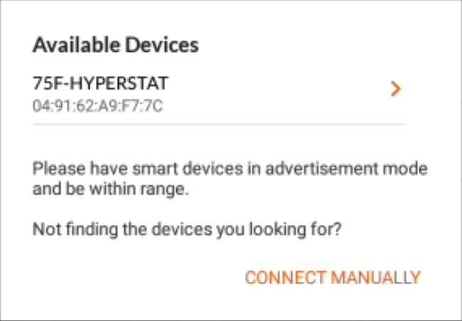 Alternate/Manual Pairing for HyperStat – 75F Home