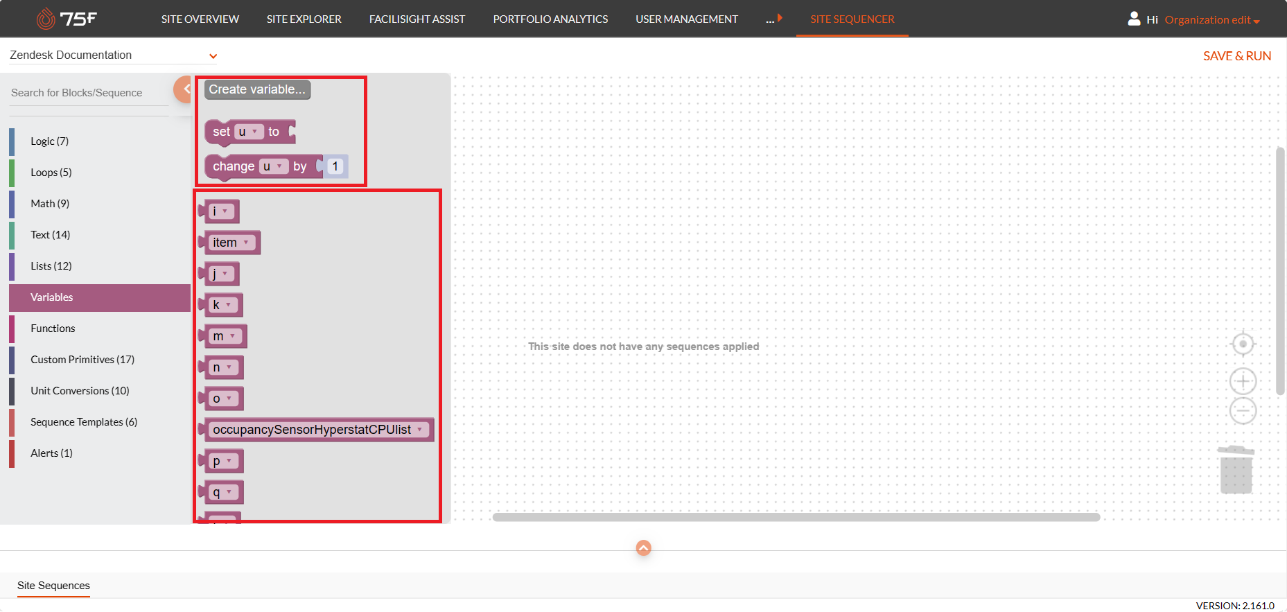 Site Sequencer – 75F Renatus