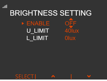 HyperStat Auto Screen Brightness Setting – 75F Home