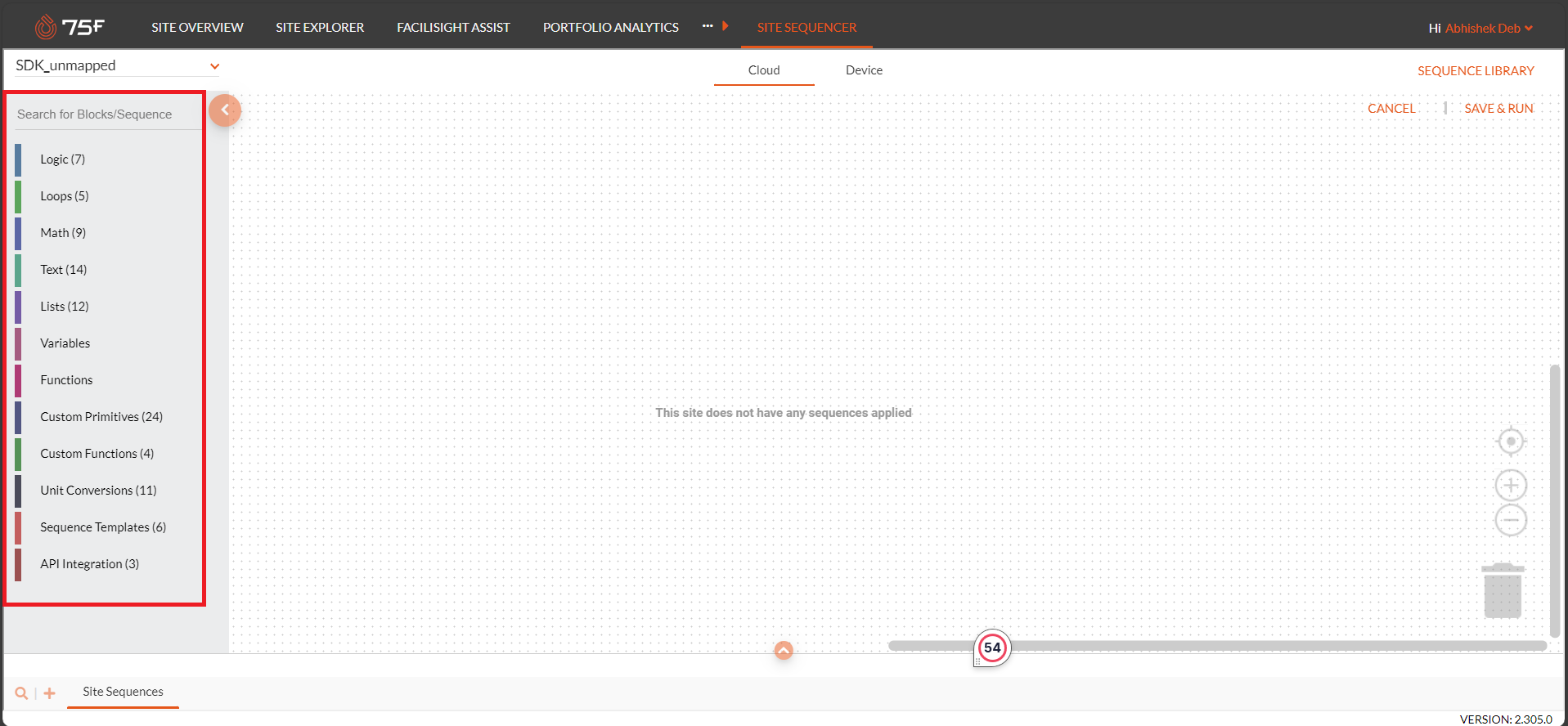 Site Sequencer – 75F Home