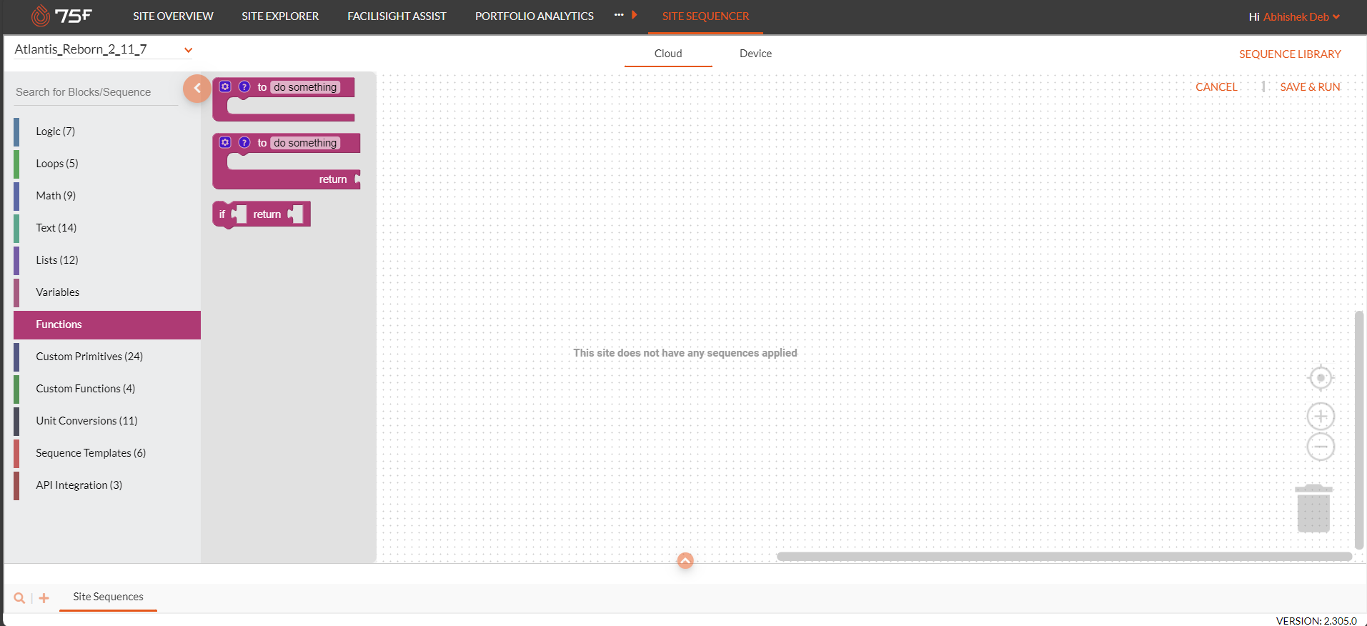 Site Sequencer – 75F Home