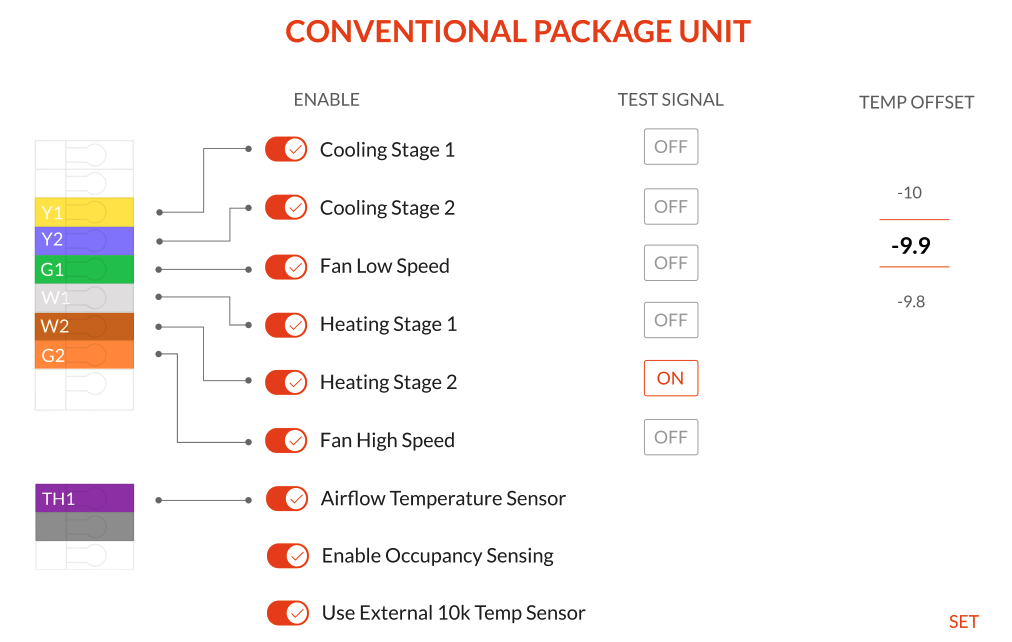 Conventional Package Unit - Smart Stat – 75F Home